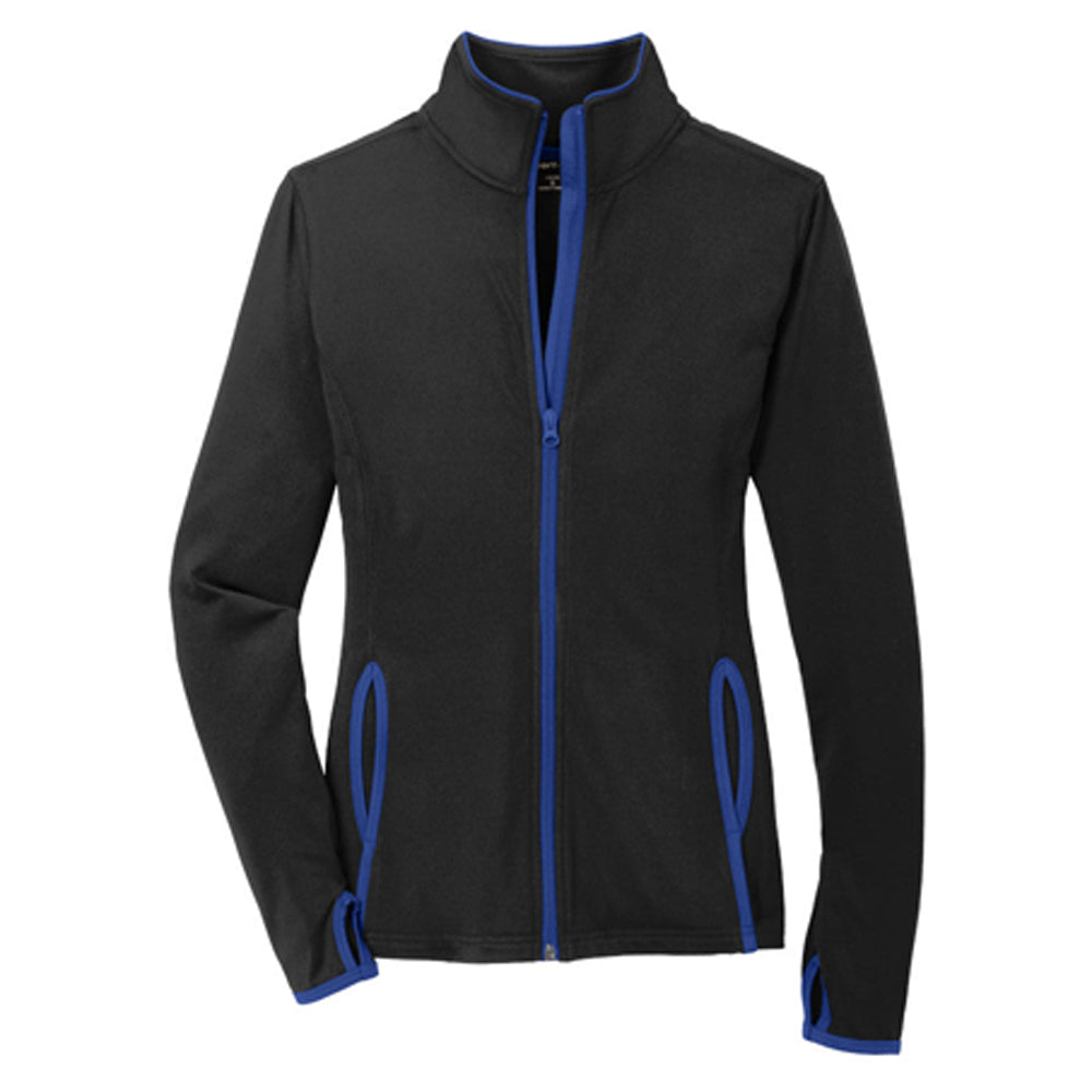 Sport-Tek Ladies Sport-Wick Stretch Contrast Full-Zip Jacket